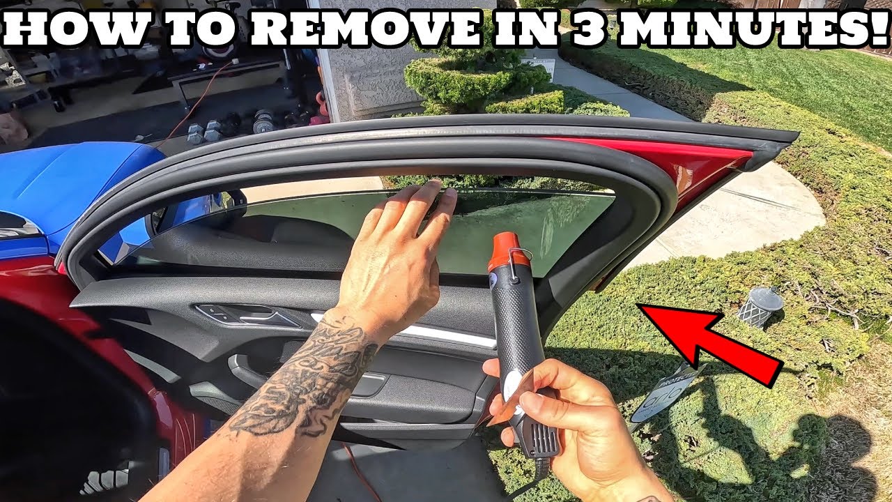 DON'T WASTE TIME - Easiest Way To Remove Window Tint In 3 Minutes - YouTube