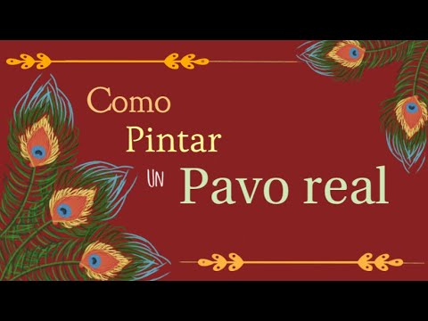 Pintando un pavo real con técnica acrílico/acrylic painting / speed ...