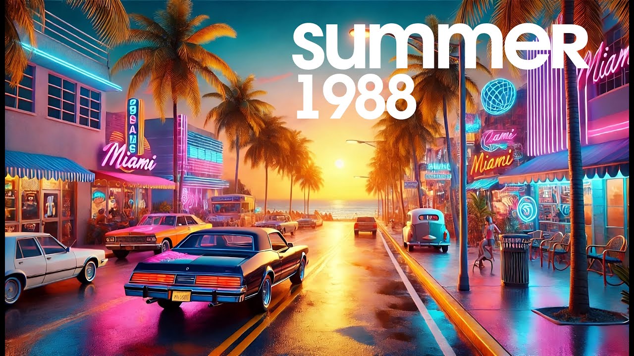 It's summer 1988, you're driving in Miami - YouTube