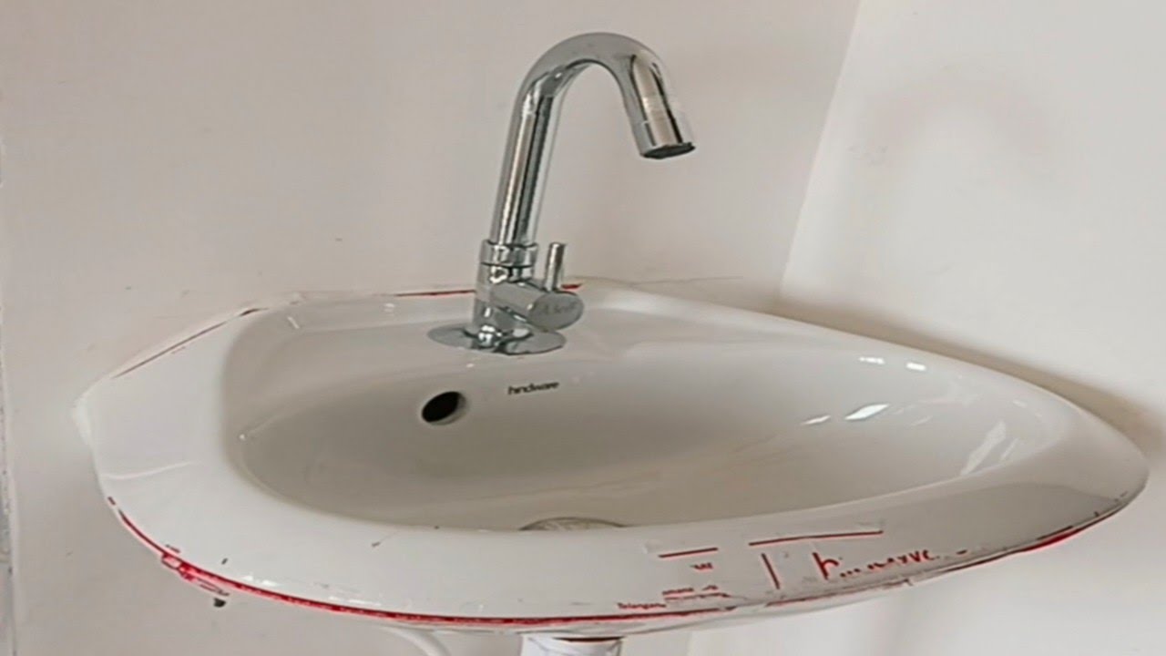 Basin Installation & Fitting Process | wash basin fitting - YouTube