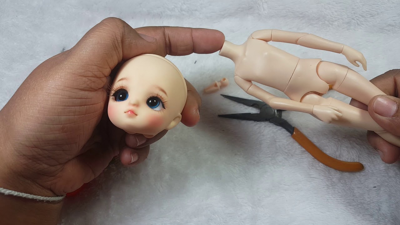 How to change body with bjd (1/8) head - YouTube