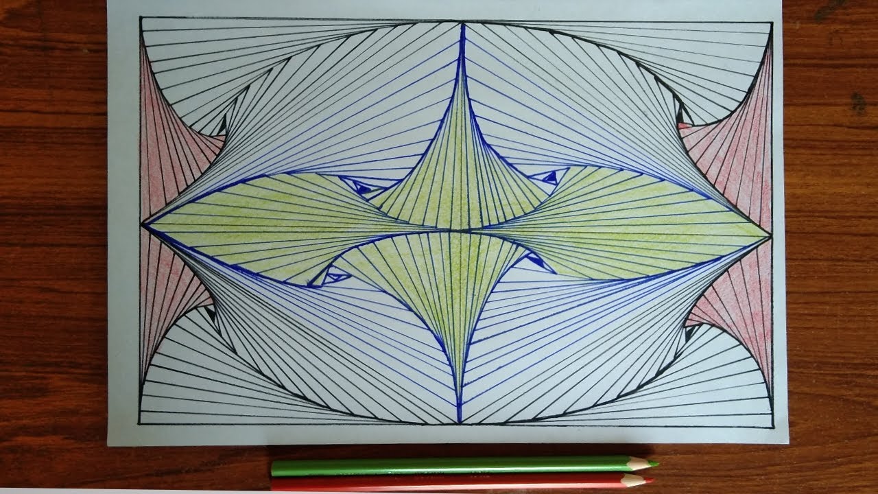 Easy 3d pattren on paper | simpal and easy drawing | you makbhow to ...