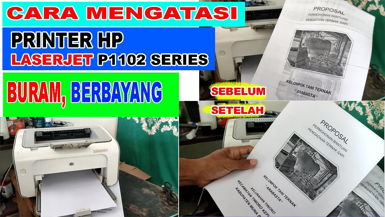 Cara Mengatasi Hasil Print Buram Berbayang Kotor Printer HP LaserJet ...
