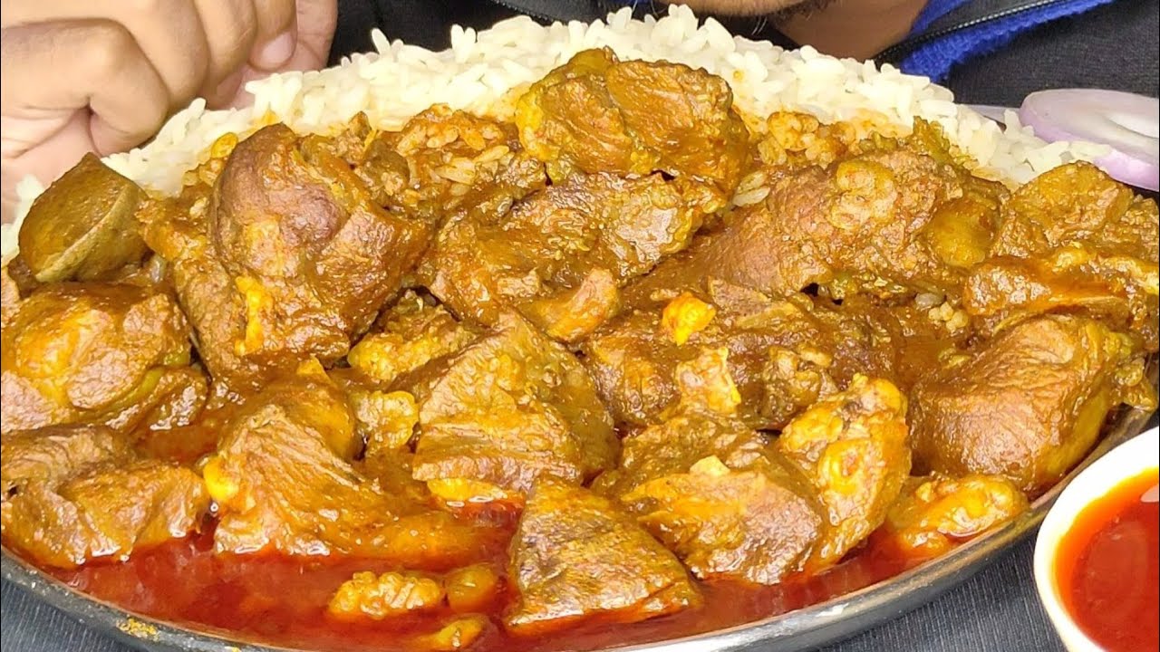 mutton eating challenge mutton eating show mutton eating video mutton ...