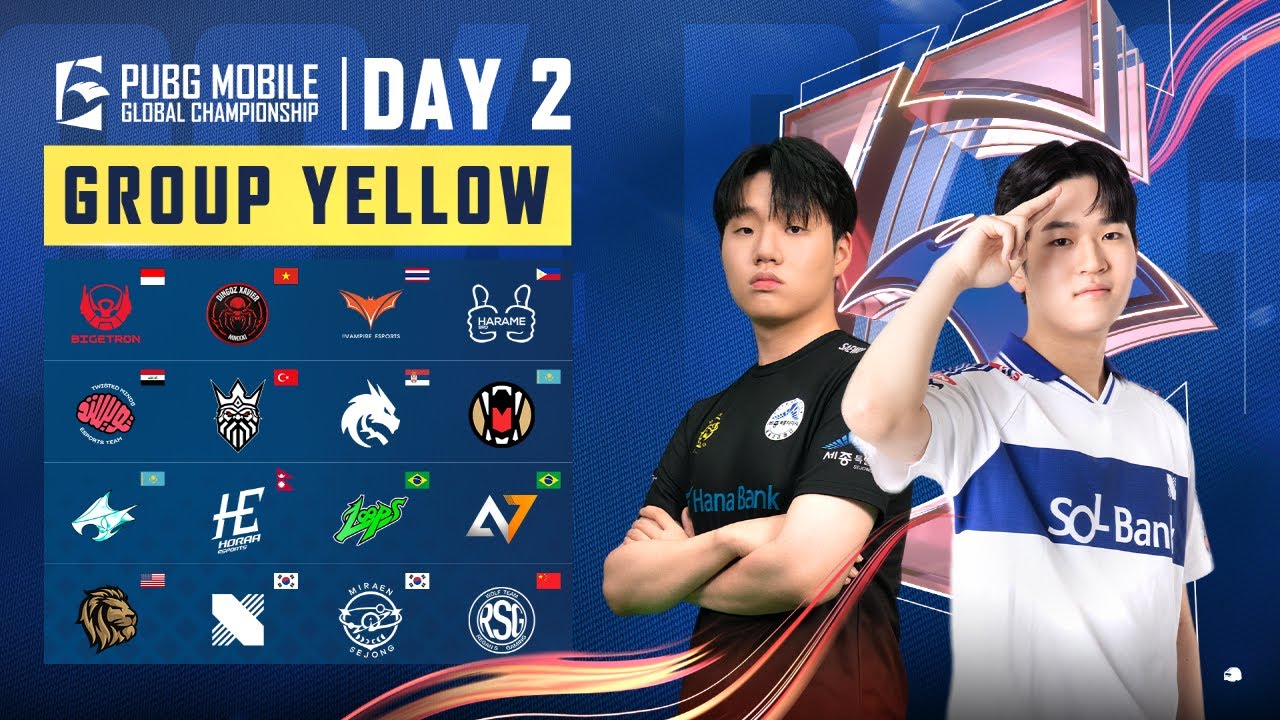 [DRX/MSJ] 2024 PMGC GROUP YELLOW DAY 2 (11.01) l 배틀그라운드 모바일 - YouTube