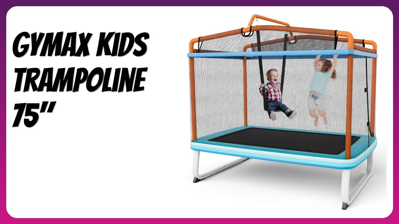 REVIEW (2026): GYMAX Kids Trampoline 75". Features. - YouTube