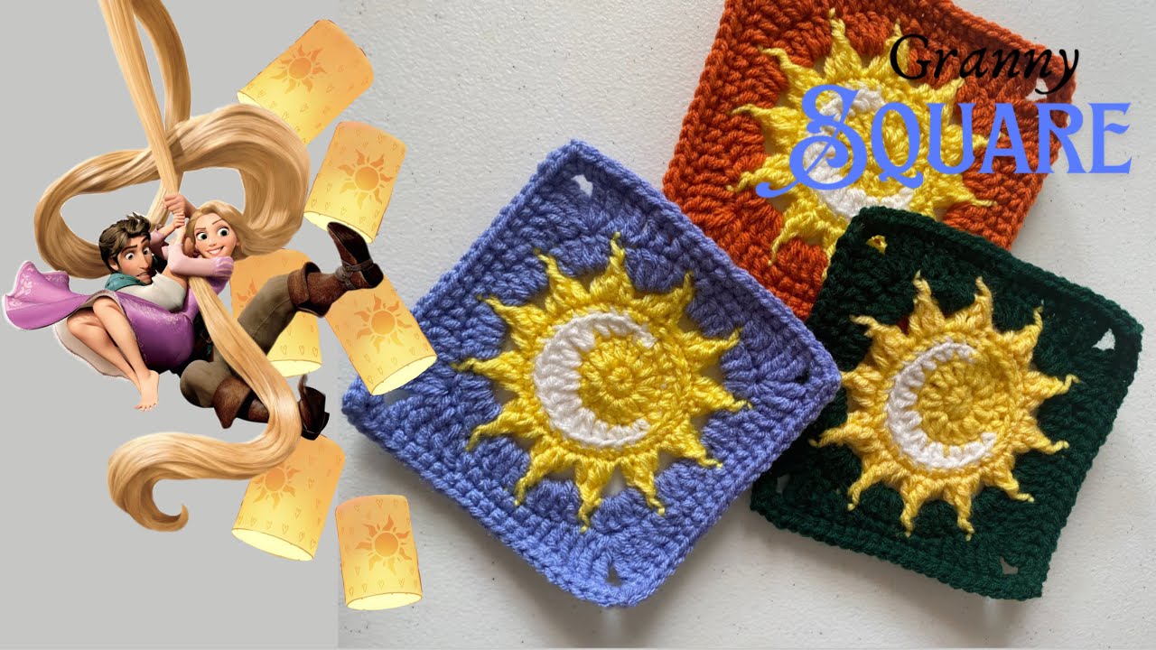 Tangled Sun Granny Square Tutorial | Step-By-Step - YouTube