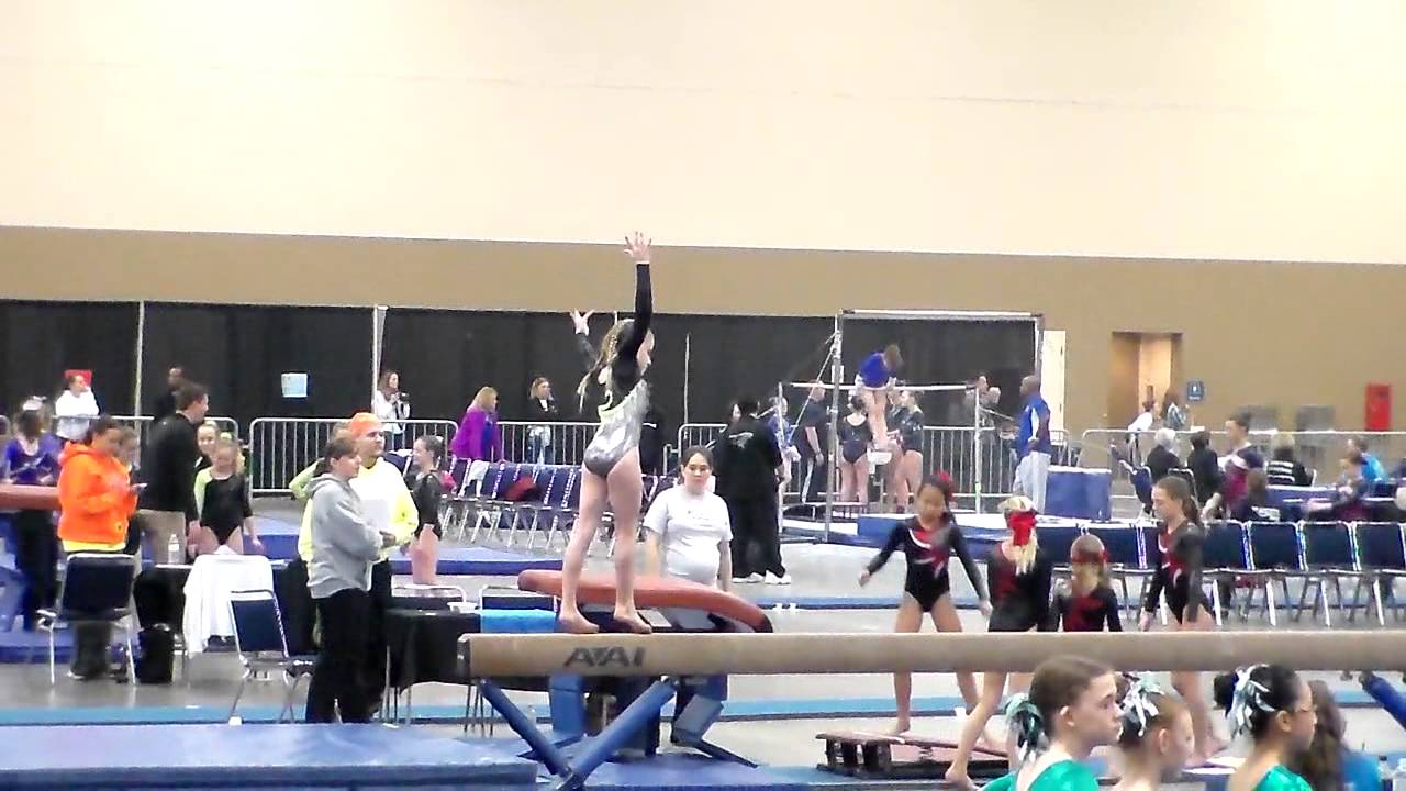 Libby Gymnastics January 18th, 2014 Halker's Gold Beam - YouTube