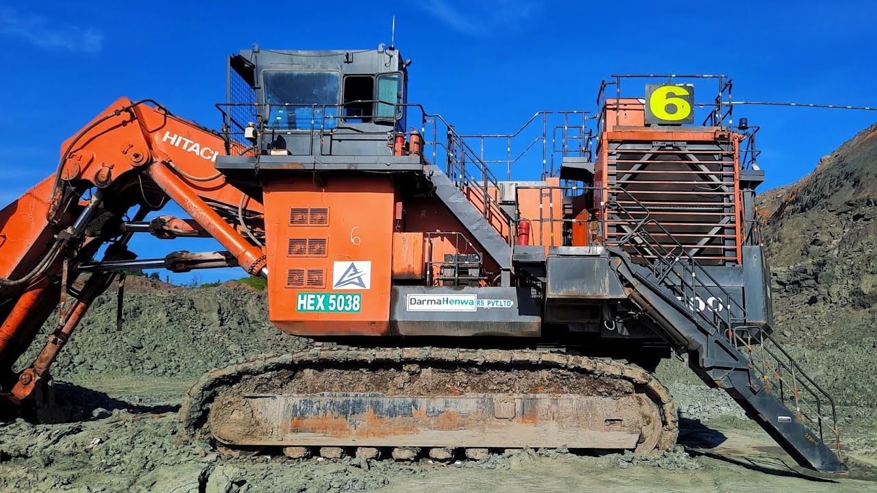 Excavator Shovel Hitachi Ex2500. Beko Besar - YouTube