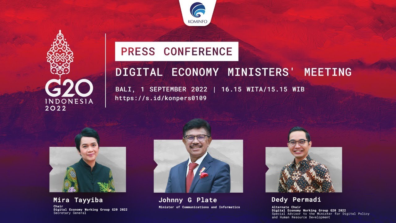 Konferensi Pers : Digital Economy Ministers' Meeting - YouTube