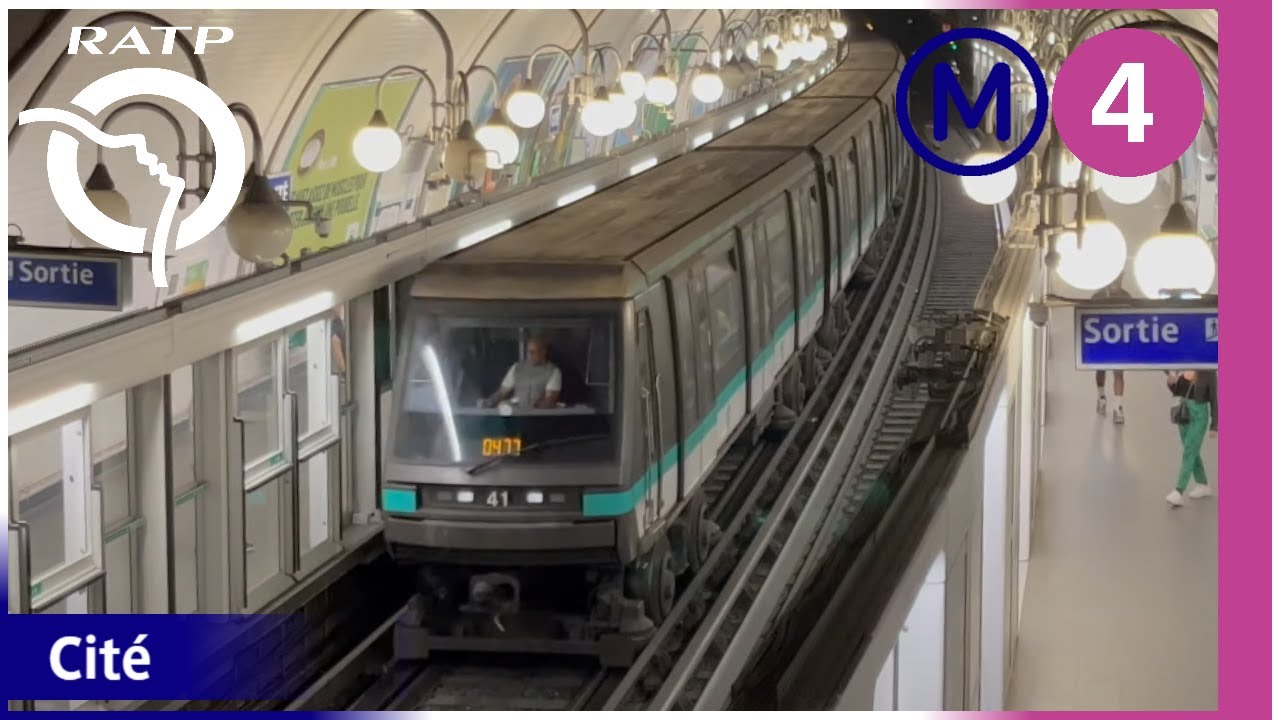 RATP/IDFM - MP 89 CC sur la ligne 4 à la station Cité - Métropolitain ...