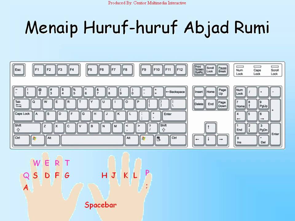 Introduction to Computer 5-3 Menaip Huruf-huruf Abjad Rumi - YouTube
