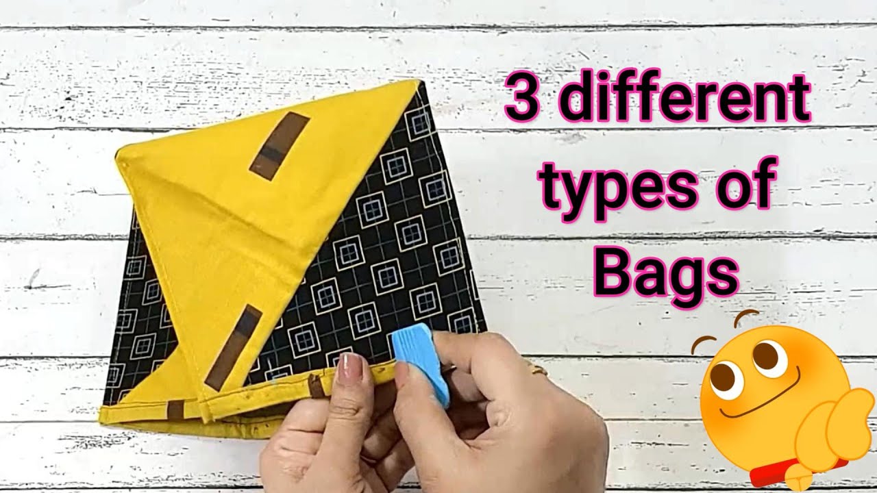 3 Different types of bags for different use, easy to make at home - YouTube