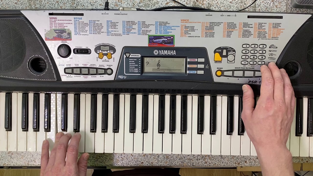 Yamaha psr 175 Preset Sound and sound check - YouTube