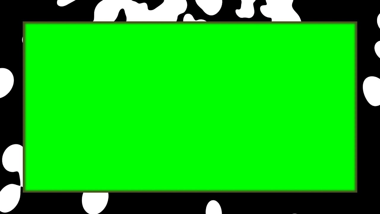 BLACK AND WHITE SPOTS 👁️‍🗨️ Frame MOTION BORDER💯| greenscreen effects ...