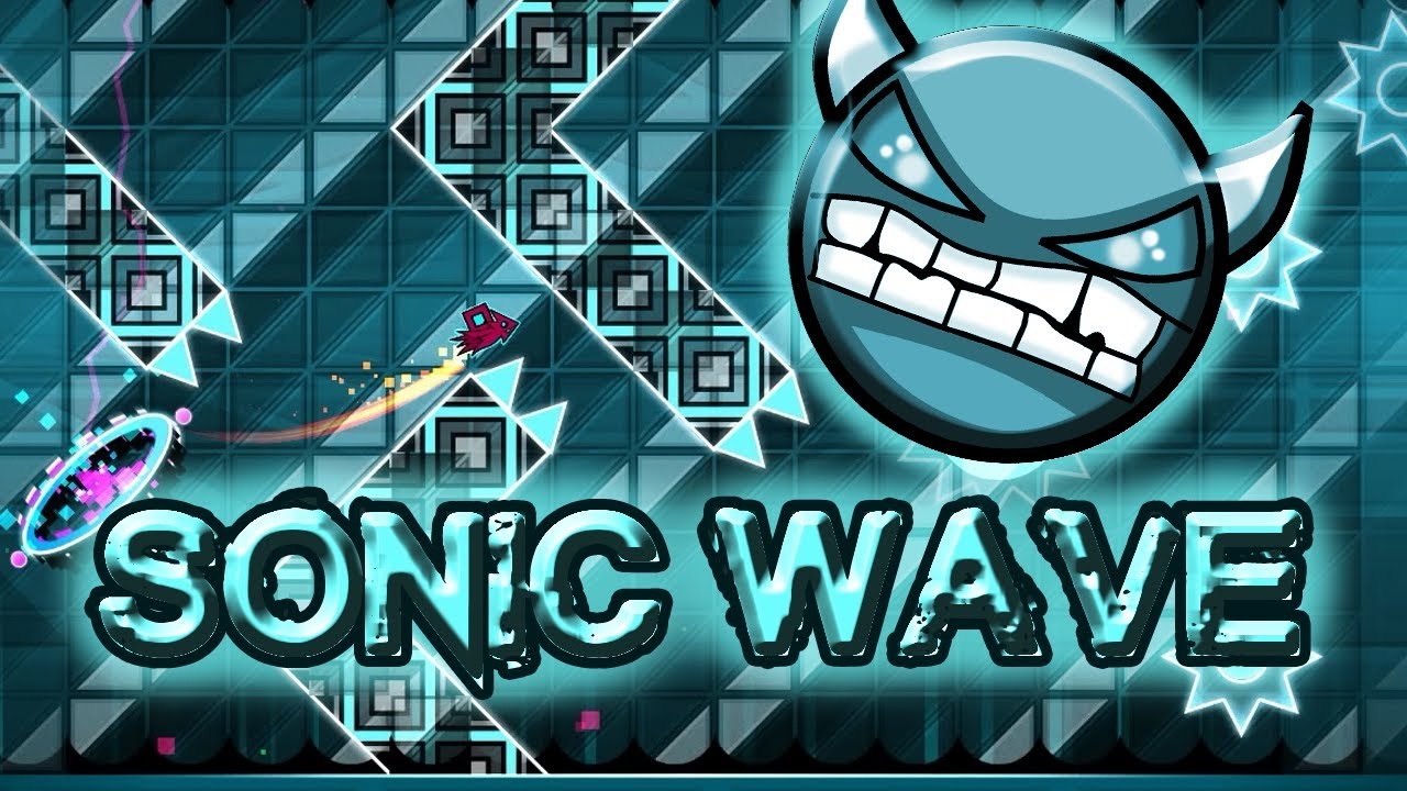 Geometry Dash Sonic Wave 98% FAIL - YouTube