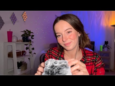 Getting acquainted with my fluffy mic cover ASMR - YouTube
