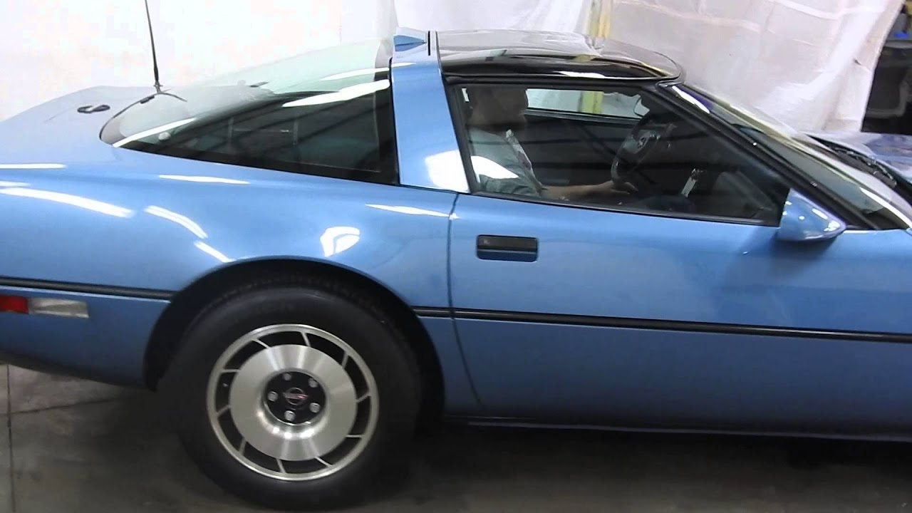 DustyOldCars.com 1985 Chevrolet Corvette Blue SN 1159 - YouTube