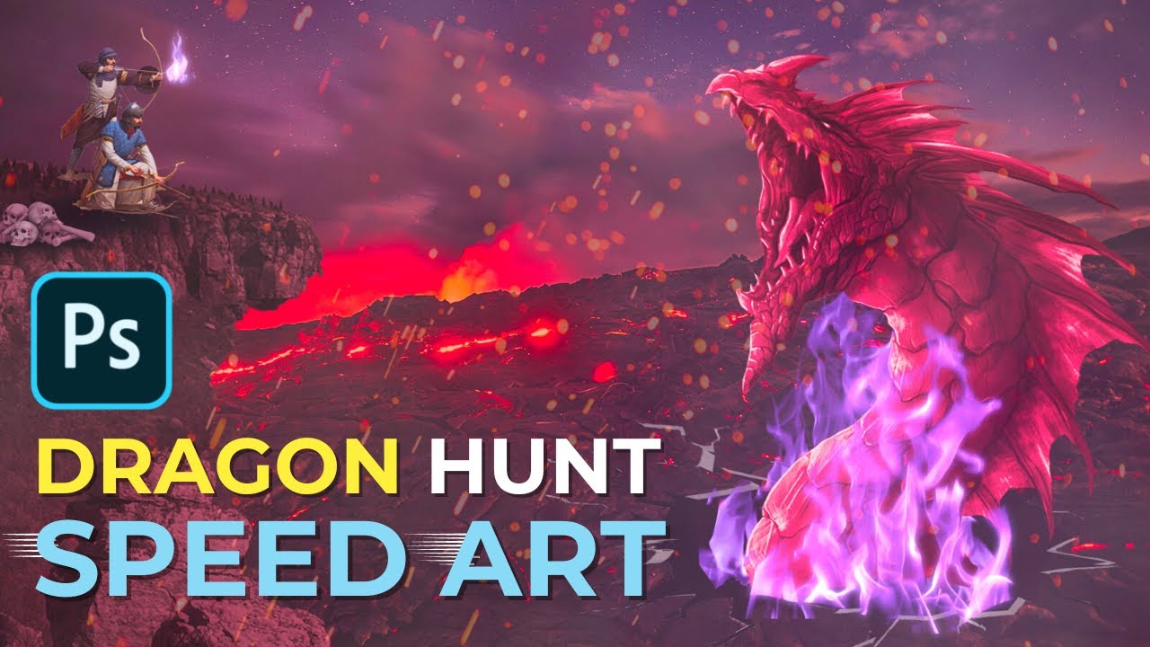 Dragon Hunt Manipulation | Speed Art Photoshop Tutorial - YouTube