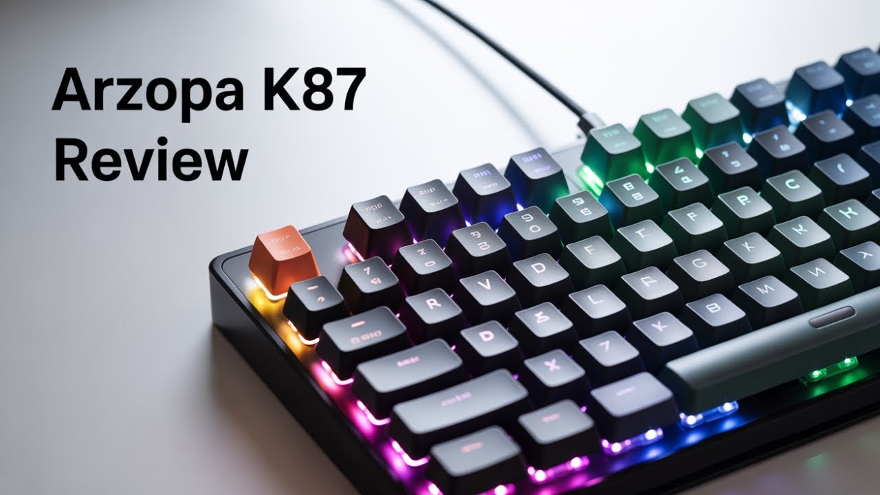 ARZOPA K87 MECHANICAL KEYBOARD REVIEW - YouTube