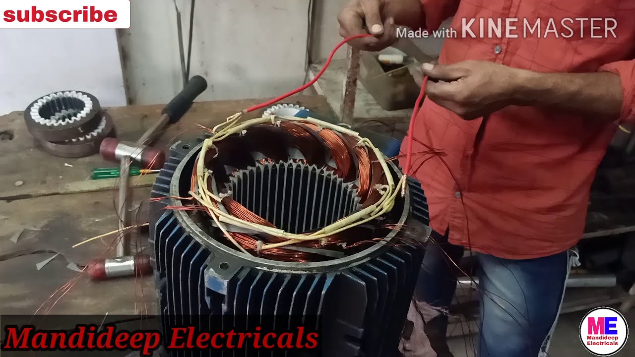 25 HP motor winding badi motor winding German motor induction motor ...