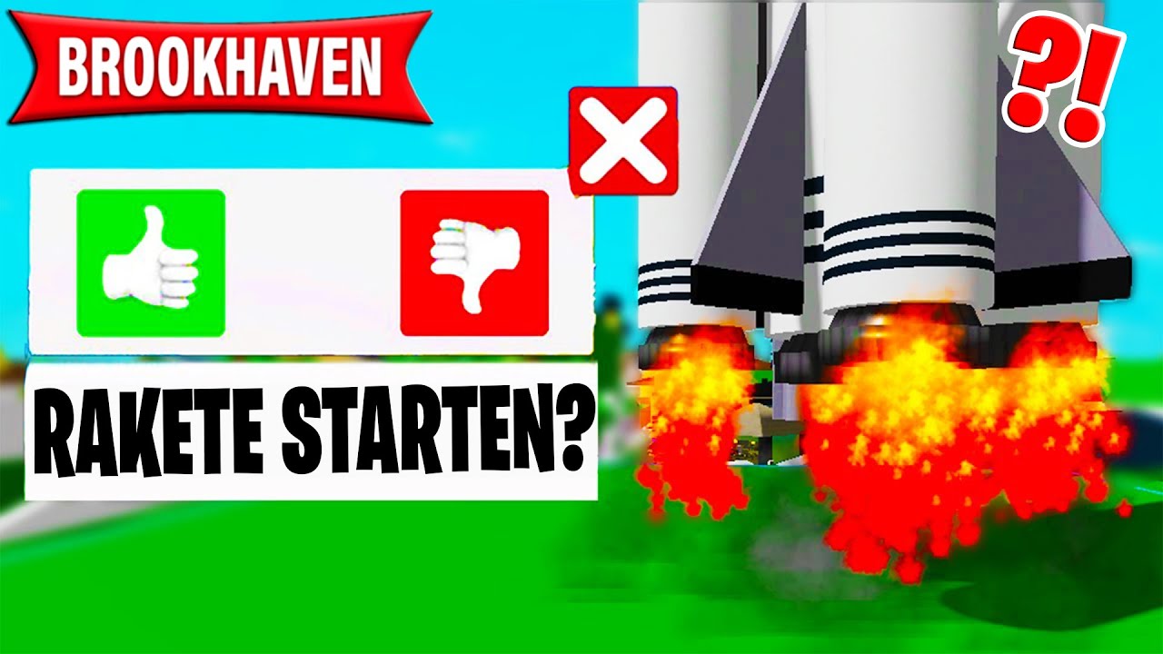 SO FLIEGST DU mit der RAKETE in BROOKHAVEN! (Roblox Brookhaven 🏡RP ...