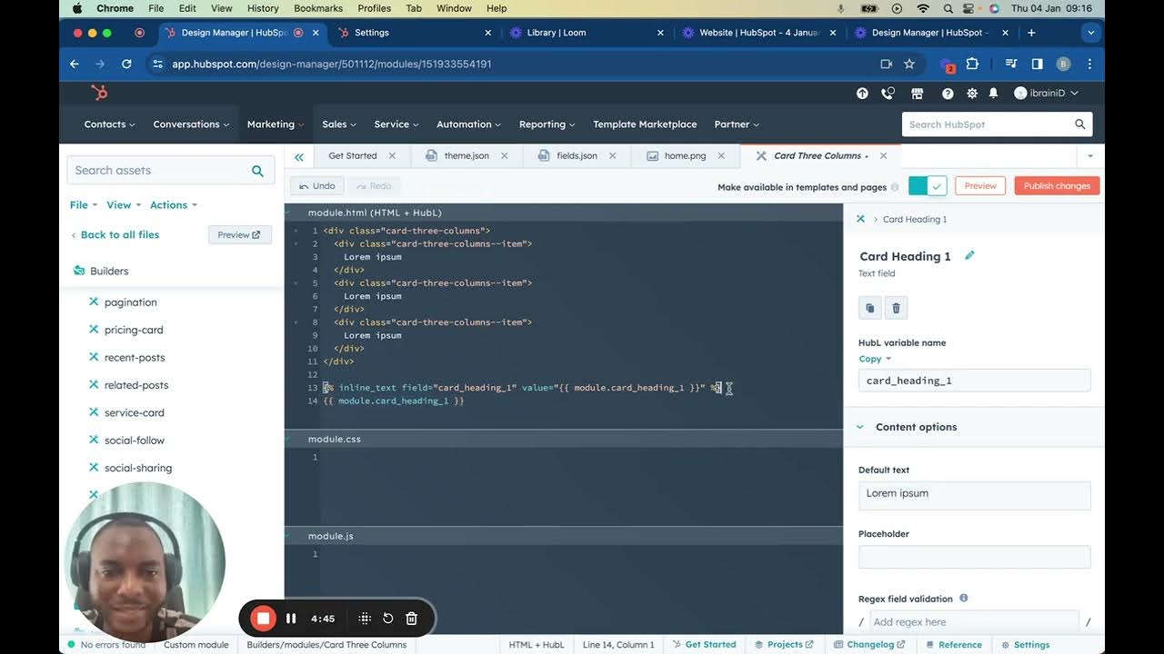 Mastering HubSpot CMS: Part 2 - How to Create a Module - YouTube