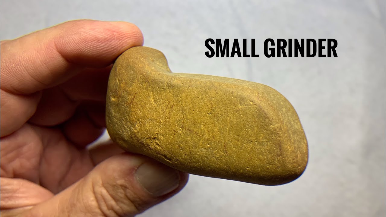 Native American Stone Tool No. 45 Small Grinder - YouTube