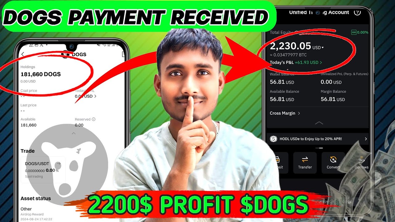 Dogs Airdrop ~ 2200$ Profit From Dogs Airdrop | Dogs Bitget Exchange ...