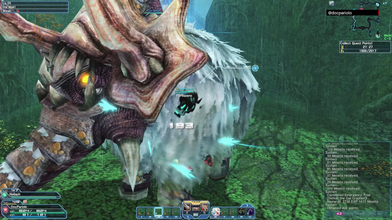 PSO2JP - emergencia naberius vh bounder - YouTube