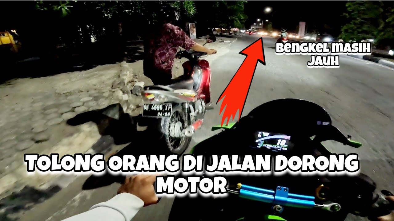GAK SENGAJA ️KETEMU ORANG DORONG MOTOR || NIAT NOLONGON || Indonesia ...