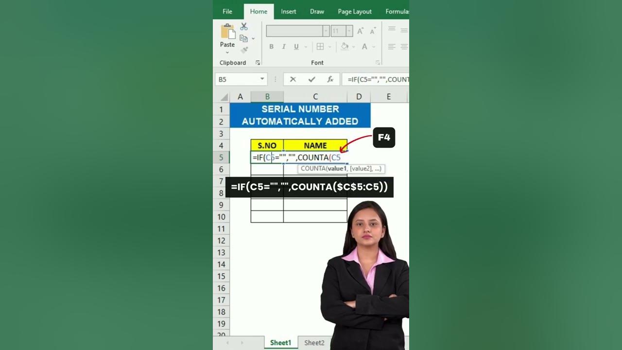 Gampang Membuat Nomor Urut Otomatis Di Excel Shorts Tipsexcel Tutorialexcel Exceltips Excel