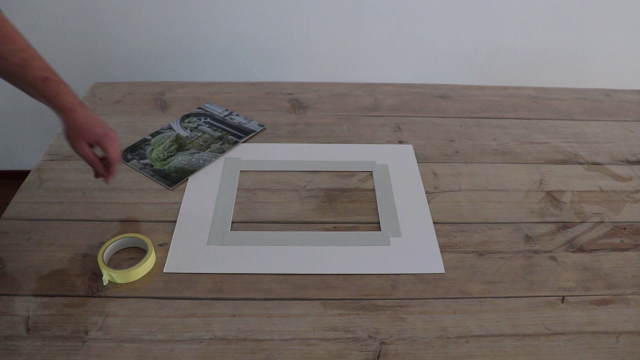 Tutorial foto's inlijsten [met passe-partout; ondertiteld] - YouTube