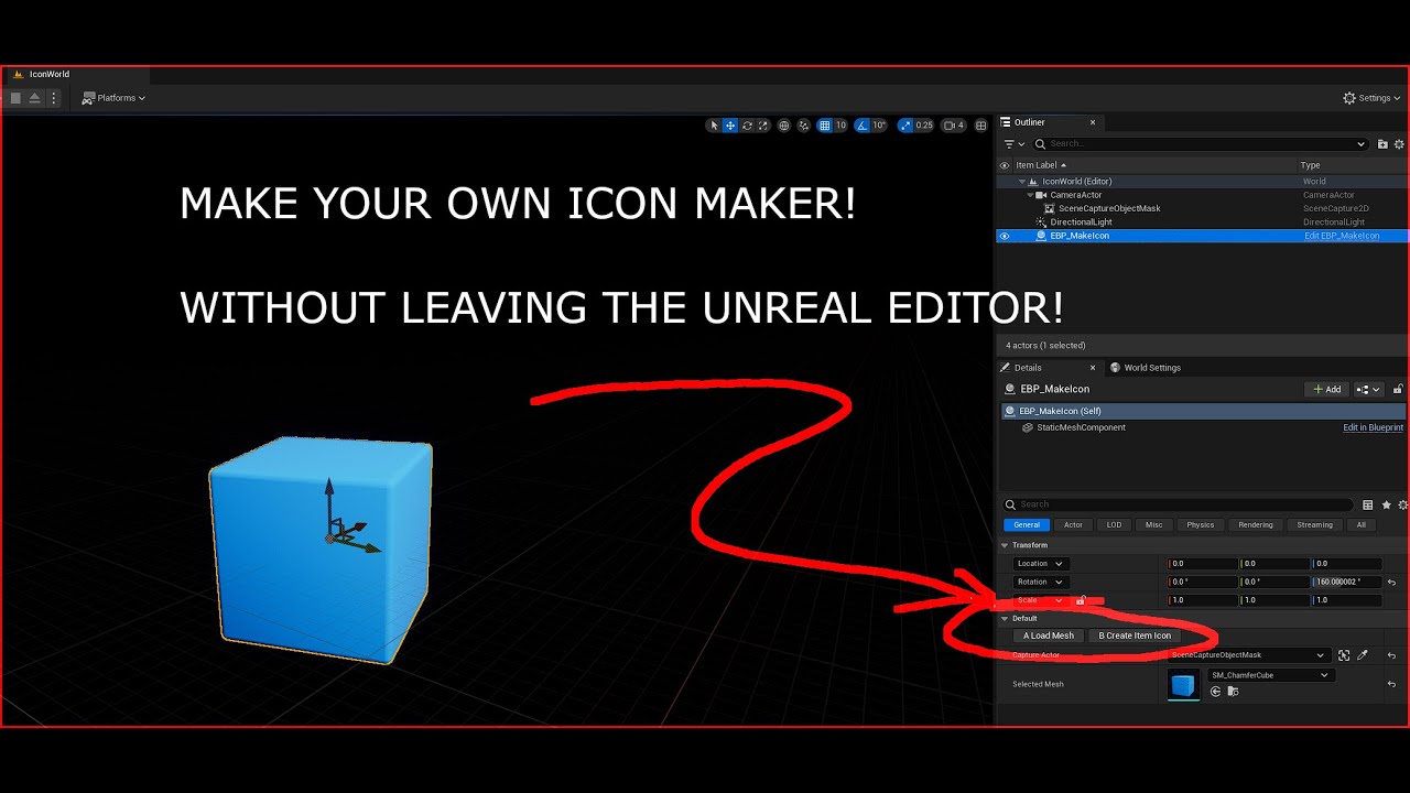UE 5.1 Making Icons Part 3 - YouTube