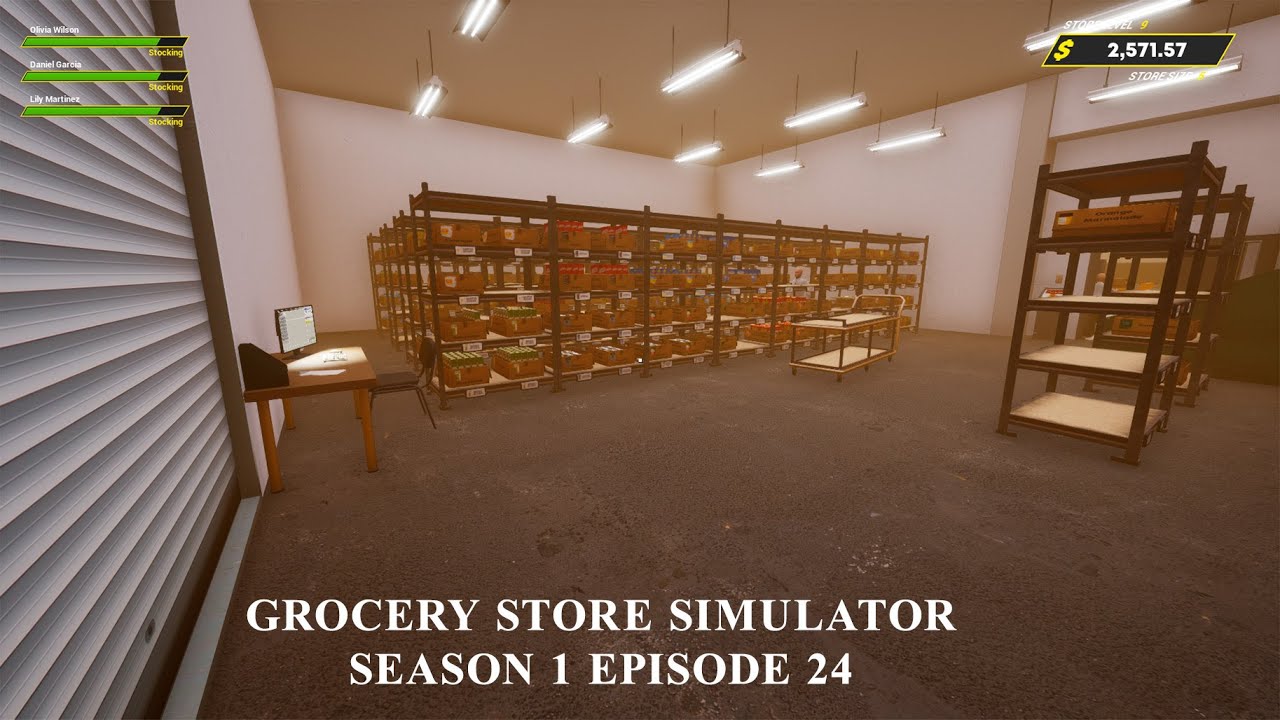 Grocery Store Simulator | Continuing the Re-organization of our Stock Room | Season 1 Episode 24 ...
