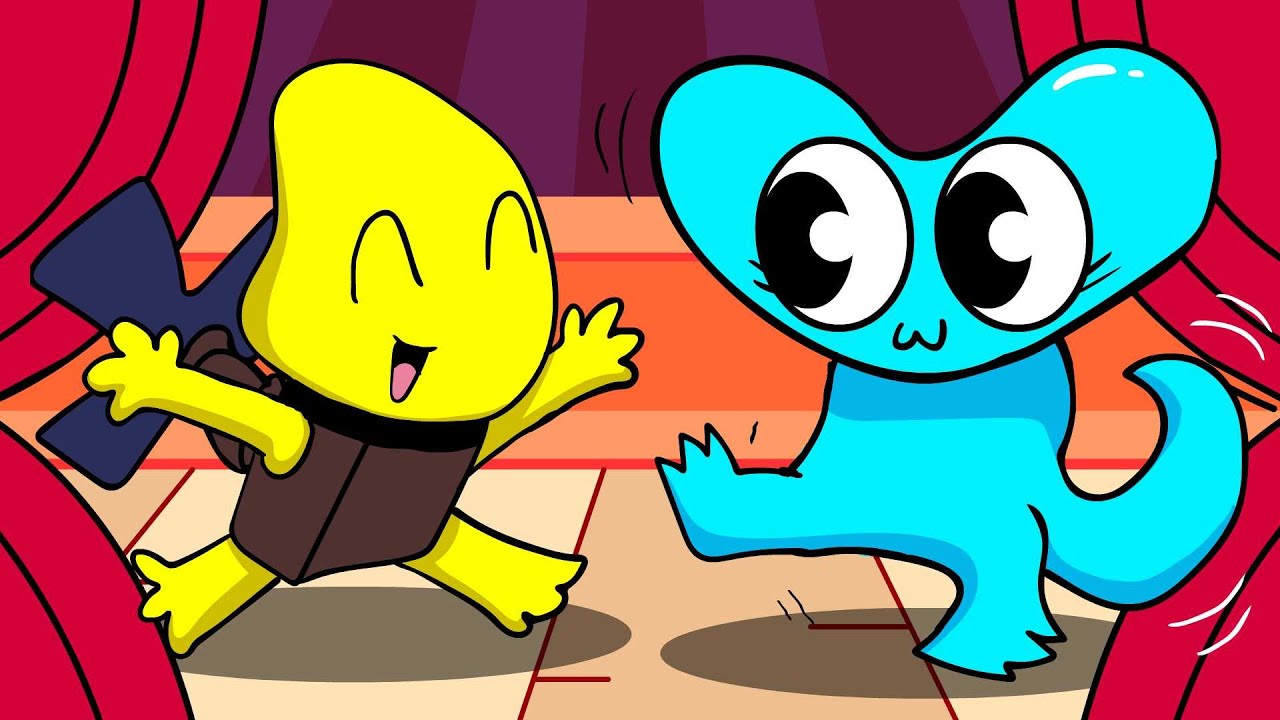 CYAN & YELLOW NEW DANCE! // Rainbow Friends Chapter 2 Animation - YouTube