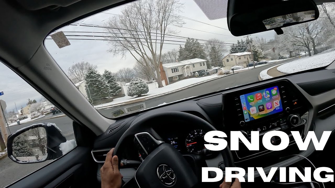 2022 Toyota Highlander POV Drive – SNOW DRIVING, Long Island, New York ...