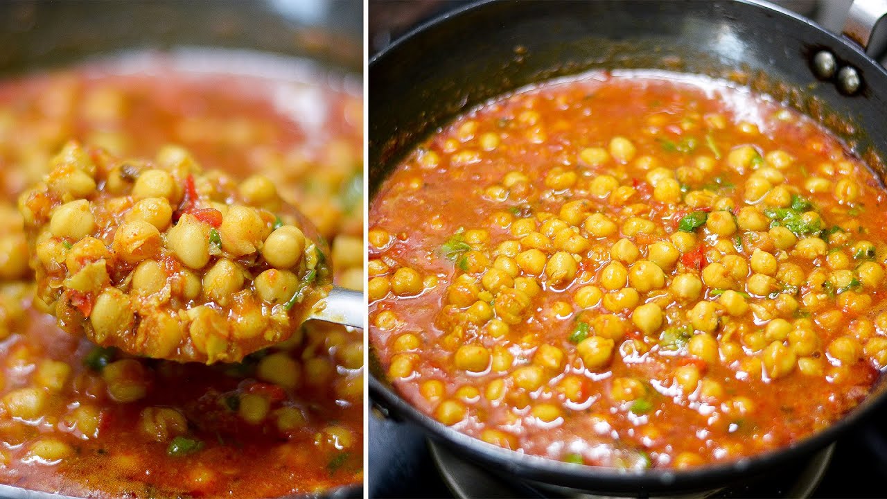 छोले बनवण्याची ही सर्वात सोपी पद्धत | Chole Recipe in Marathi ...