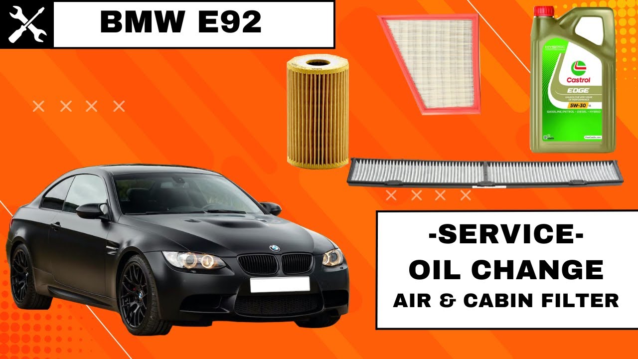 How to Service BMW 3 Series E90 E91 E92 320d | DIY Oil Change, Air ...