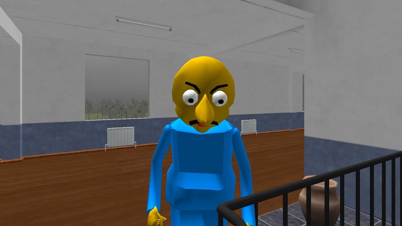 Baldy Neighbor School escape LEVEL 1 ( Lost Media Game ) - YouTube