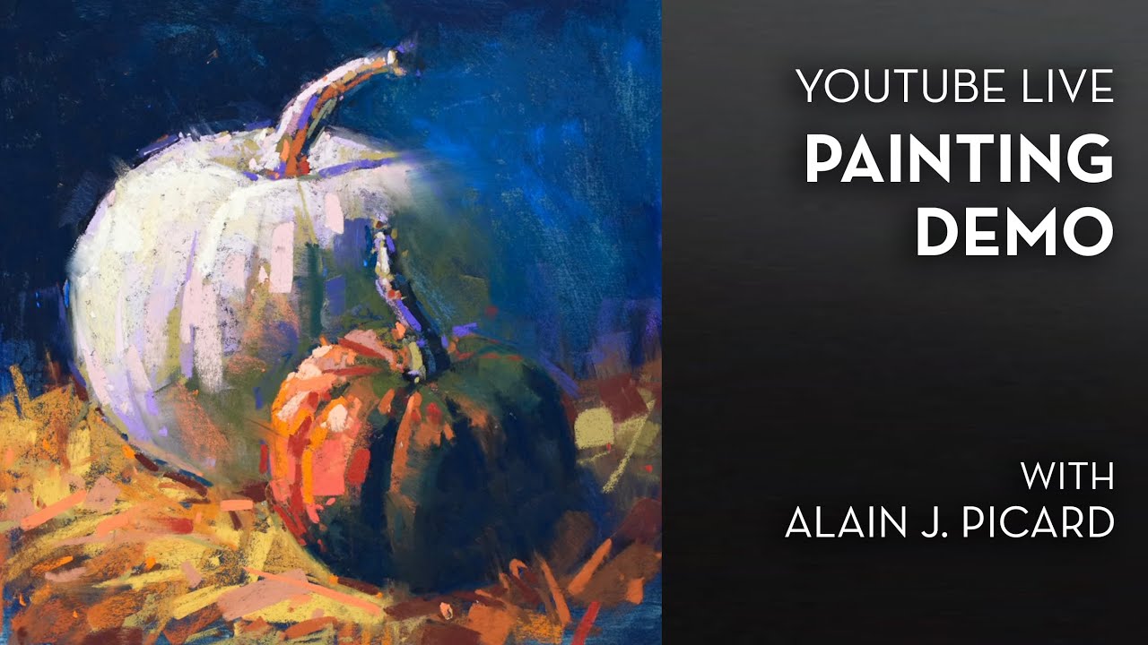LIVE PAINTING DEMO - Pumpkin Still Life - YouTube