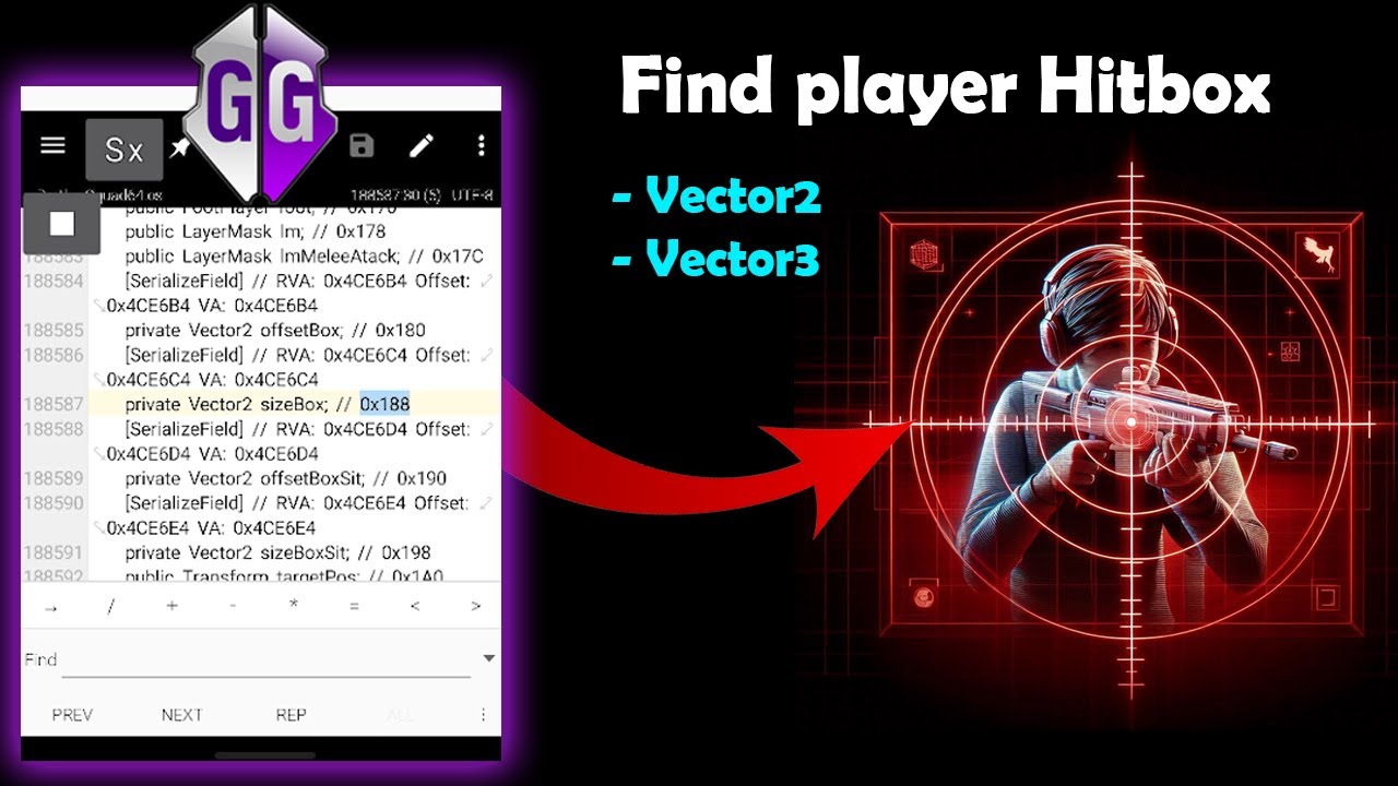 How to find player hitbox game guardian | Find vector value dump.cs ...