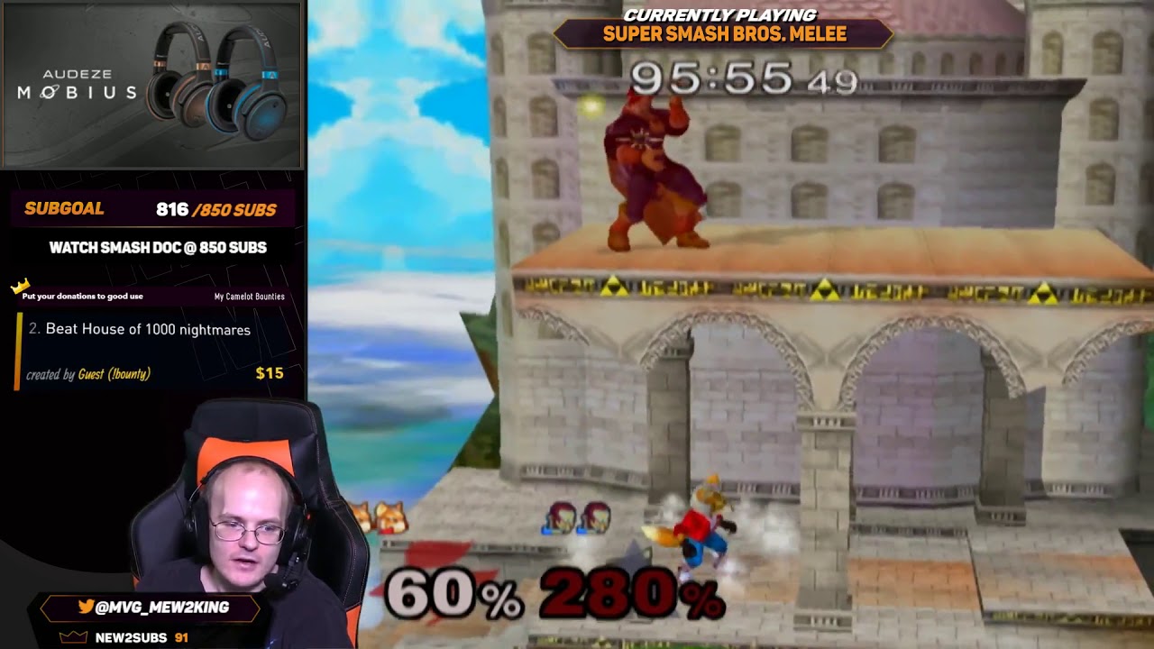 The best possible outcome for m2k breaking a shield - Melee ganondorf ...