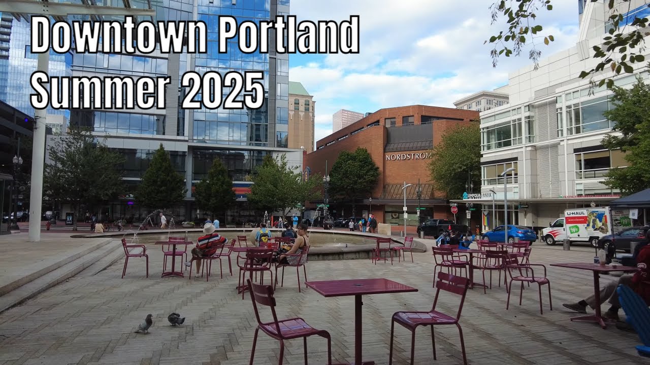 Downtown Portland Summer Walk (August 2025) - YouTube