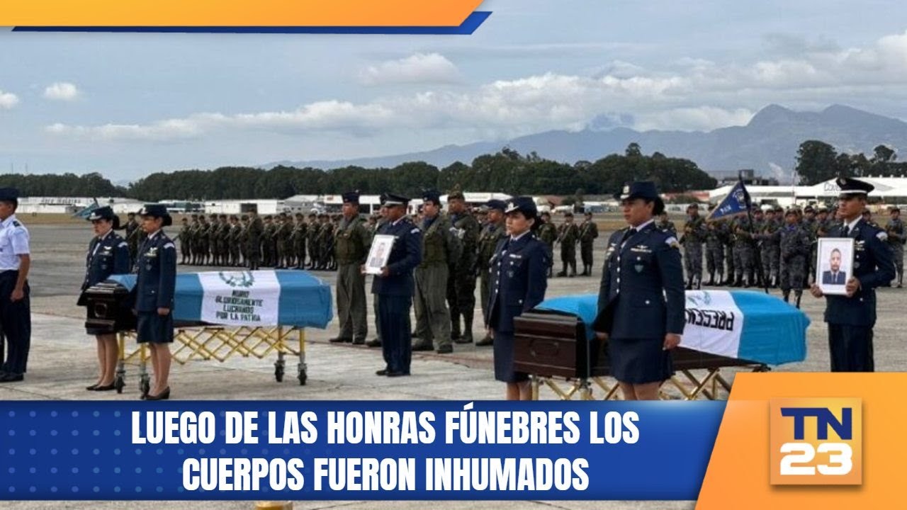 Luego de las honras fúnebres los cuerpos fueron inhumados - YouTube