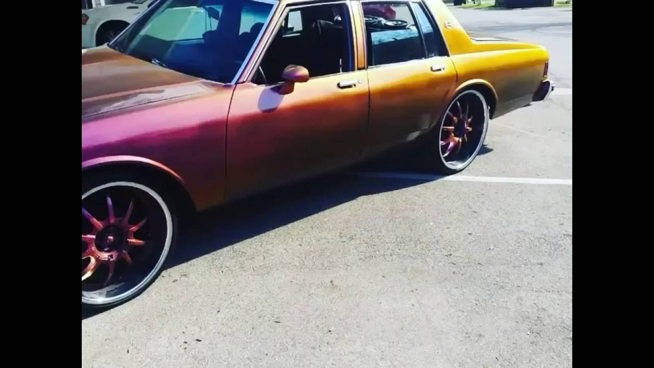 82 Box Chevy Impala Colorshift on 24s - YouTube