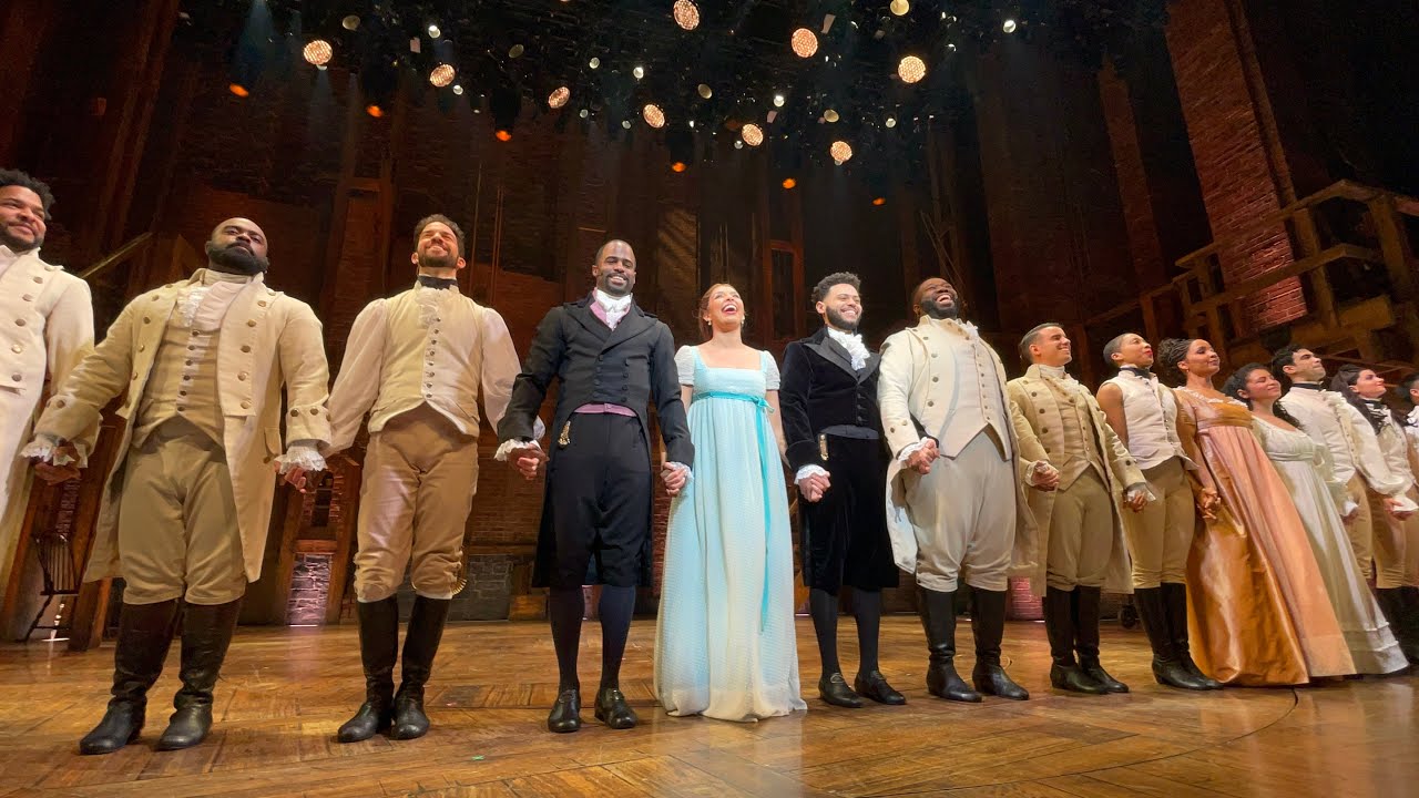 Hamilton Broadway Bows FRONT ROW - Richard Rodgers Theatre NYC - 2/22 ...
