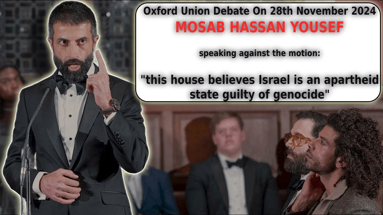 The Hidden Debate: Mosab Hassan Yousef At The Oxford Union 28/11/24 on ...