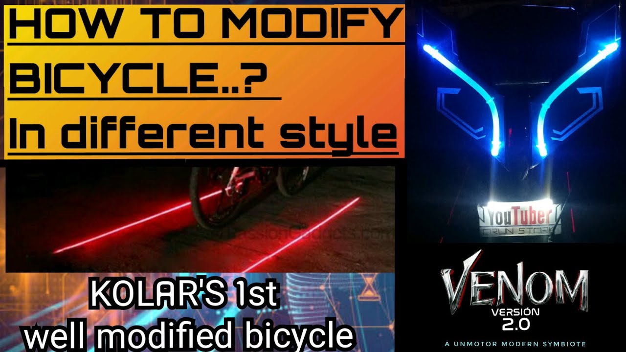 How To modify bicycle.? | Modifying Bicycle | VENOM version 2.0 - YouTube