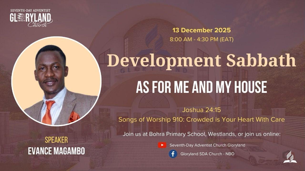 Development Sabbath || Afternoon Service || SDA Church Gloryland - YouTube